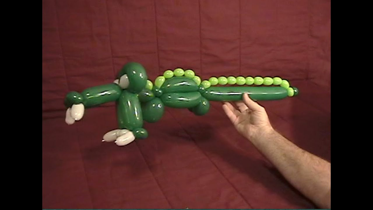 Learn how to make a balloon animal alligator using balloon twisting ...