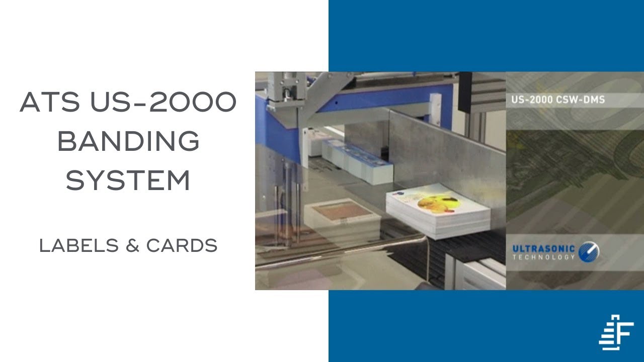 Labels and Card Stacks Banding ATS US-2000 CSW-DMS Automated Banding System - YouTube