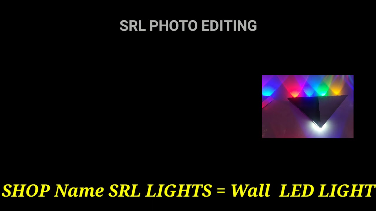 SRL PHOTO EDITING - SHOP Name SRL LIGHTS - Wall LED LIGHT - YouTube
