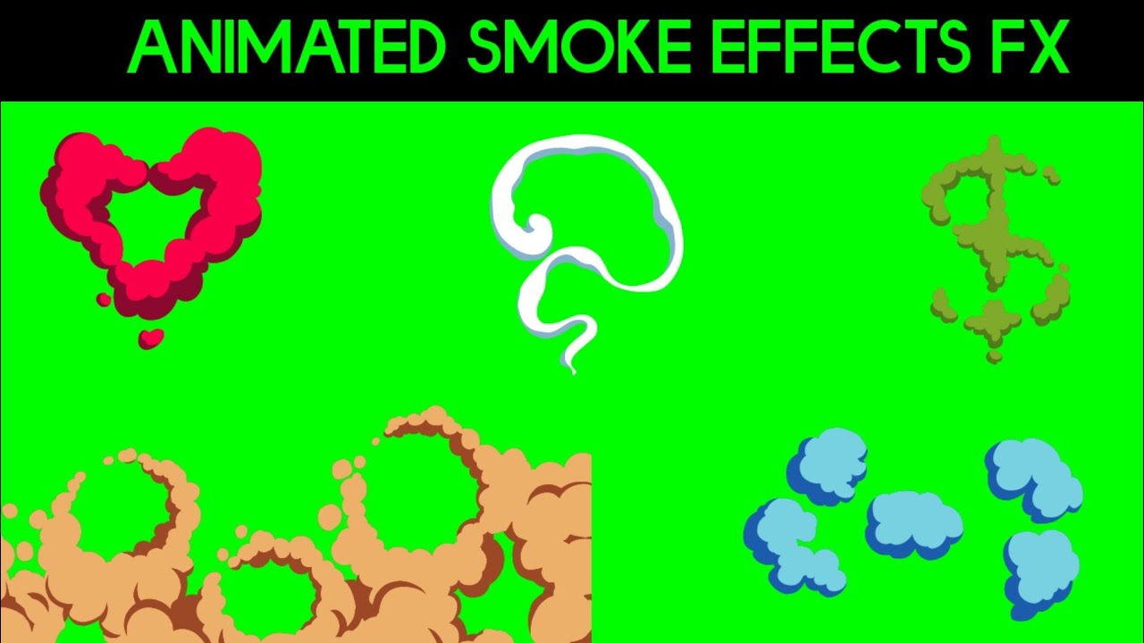 [Copyright Free] Animated Smoke Effects FX Green Screen - GS studio ...