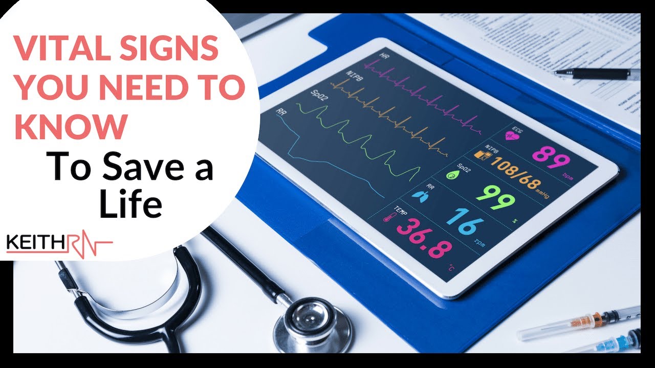 Vital Signs You Need To Know to Save a Life! - YouTube