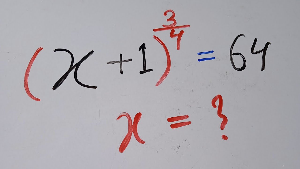 A Exponential Math Problem - YouTube