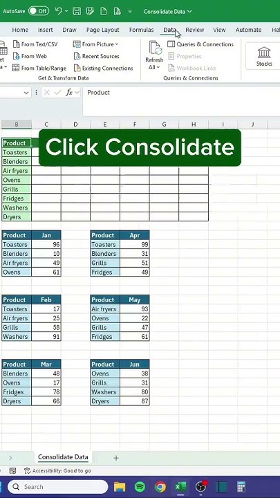 How to Use Consolidate in Excel ‼️ Combine Data Fast! - YouTube