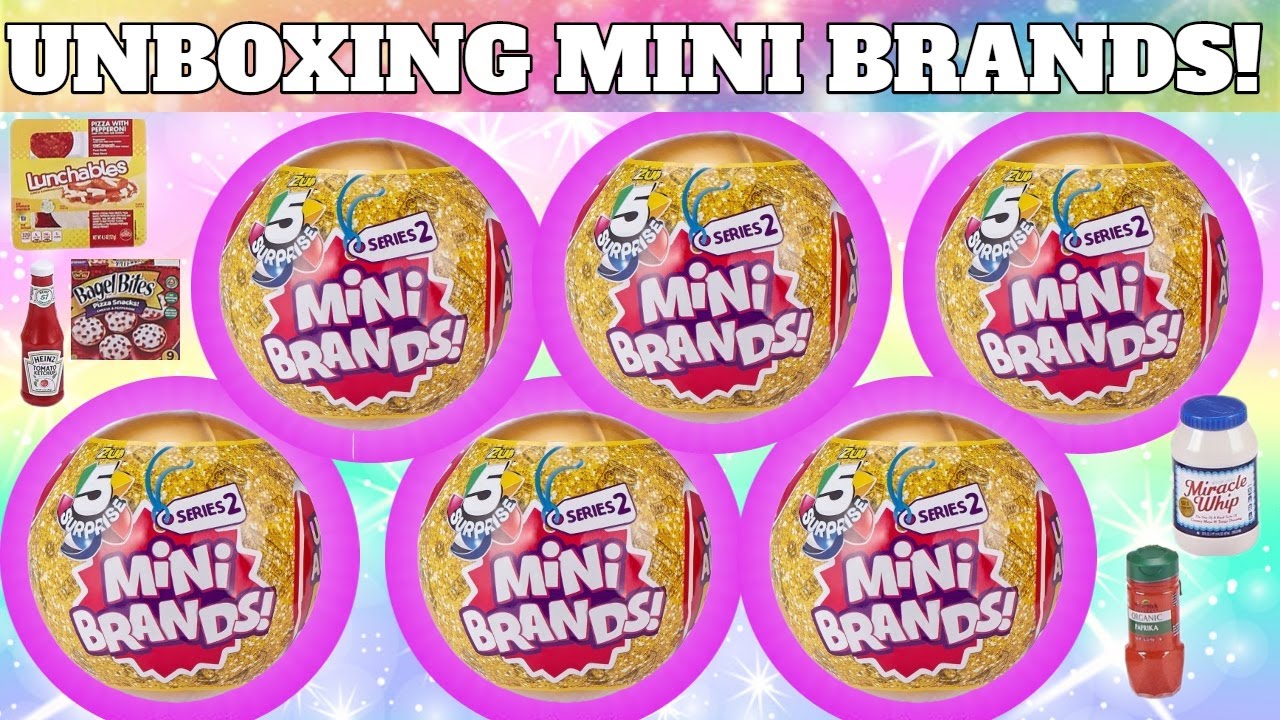 UNBOXING 5 Surprise Mini Brands Series 2 Blind Bag Toy Opening - YouTube
