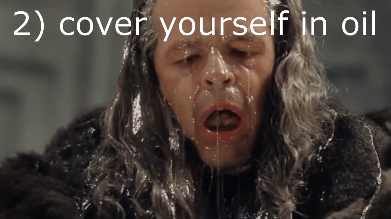 cover yourself in oil - YouTube