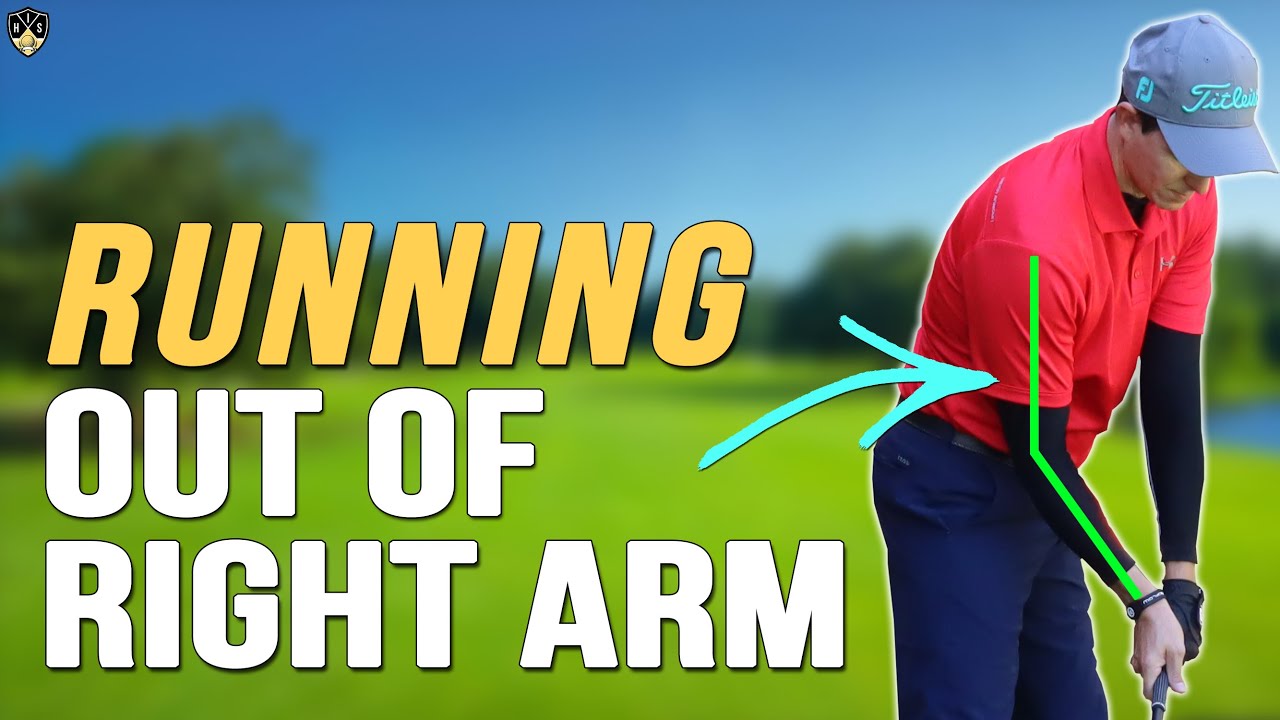 Running Out Of Right Arm Golf Strike The Ball Pure - YouTube