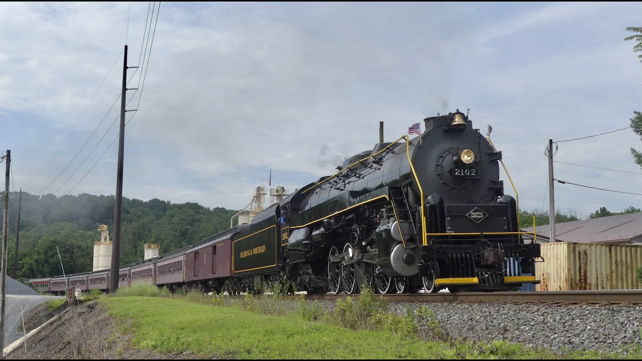 T-Hog in the Heat!! | Reading and Northern 2102 Iron Horse Rambles July ...