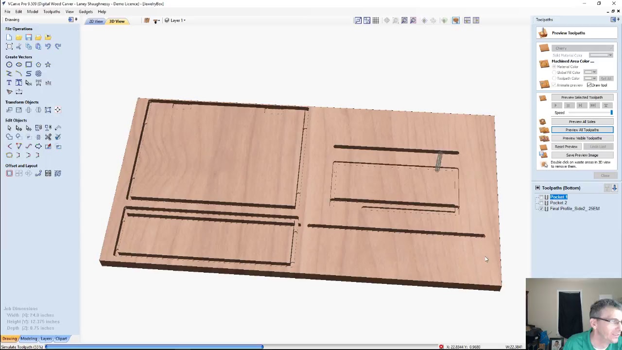Making a Jewelry Box with Decorative Textures - YouTube