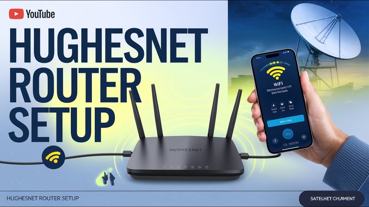 HughesNet Router Setup - YouTube