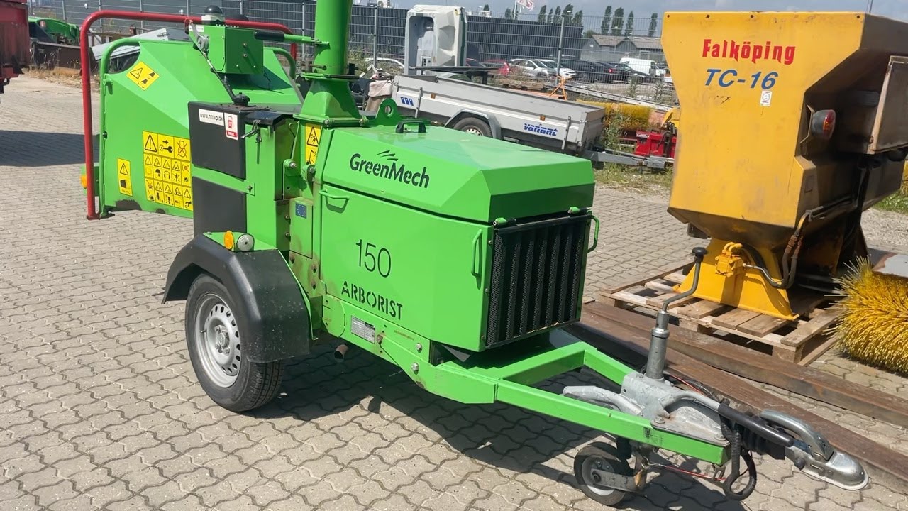 Køb Flishugger GreenMech 150 ARBORIST på Klaravik - YouTube