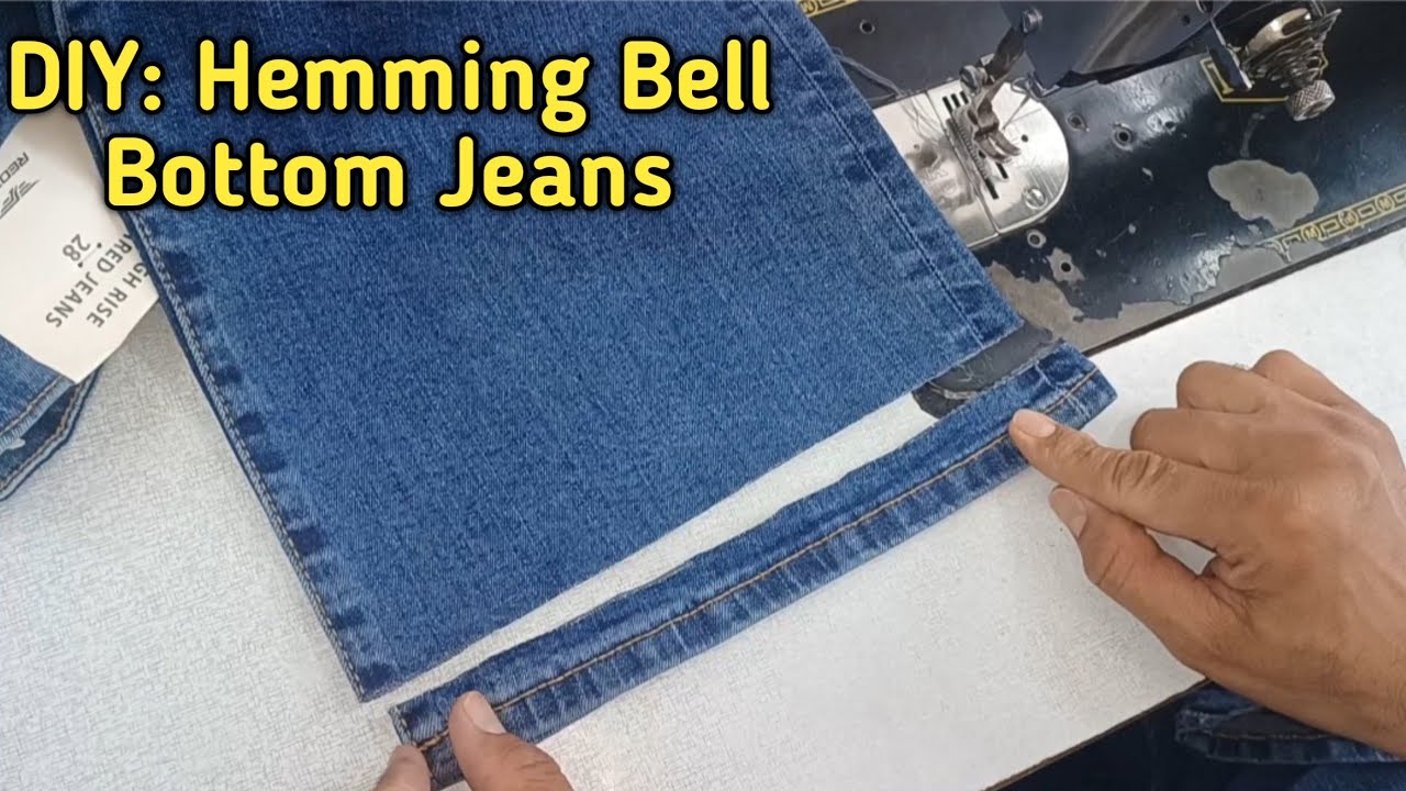 "DIY: Hemming Bell Bottom Jeans – Easy Step-by-Step Guide" - YouTube