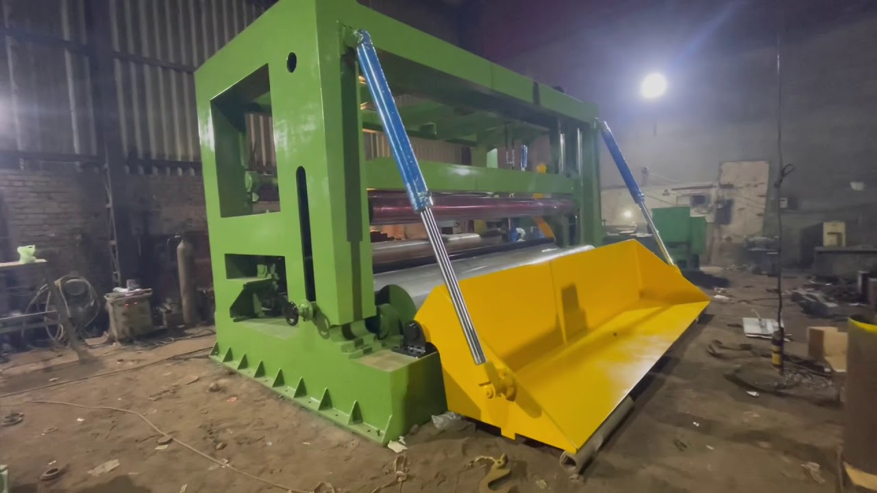 Kraft paper mill’s rewinder machine - YouTube