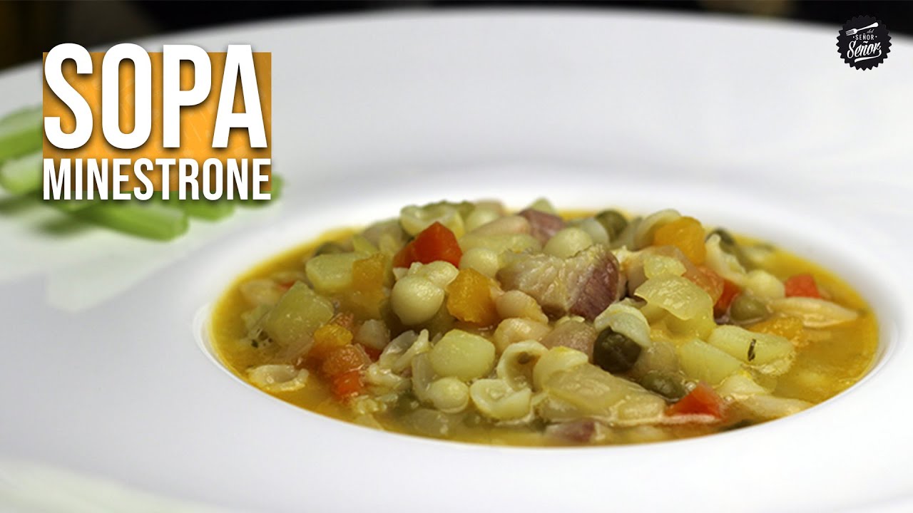 SOPA MINESTRONE italiana casera 🥕🥦 Una de las mejores recetas italianas ...