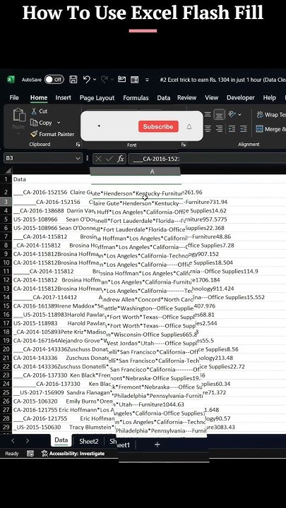 How To Use Excel Flash Fill Spreadsheet Excelacademy Flashfill Shorts Youtube