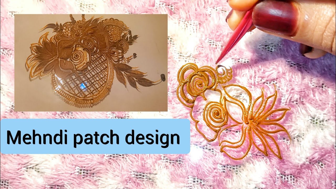 Mehndi patch design|mehndi flower patch|Patch practice for beginners ...