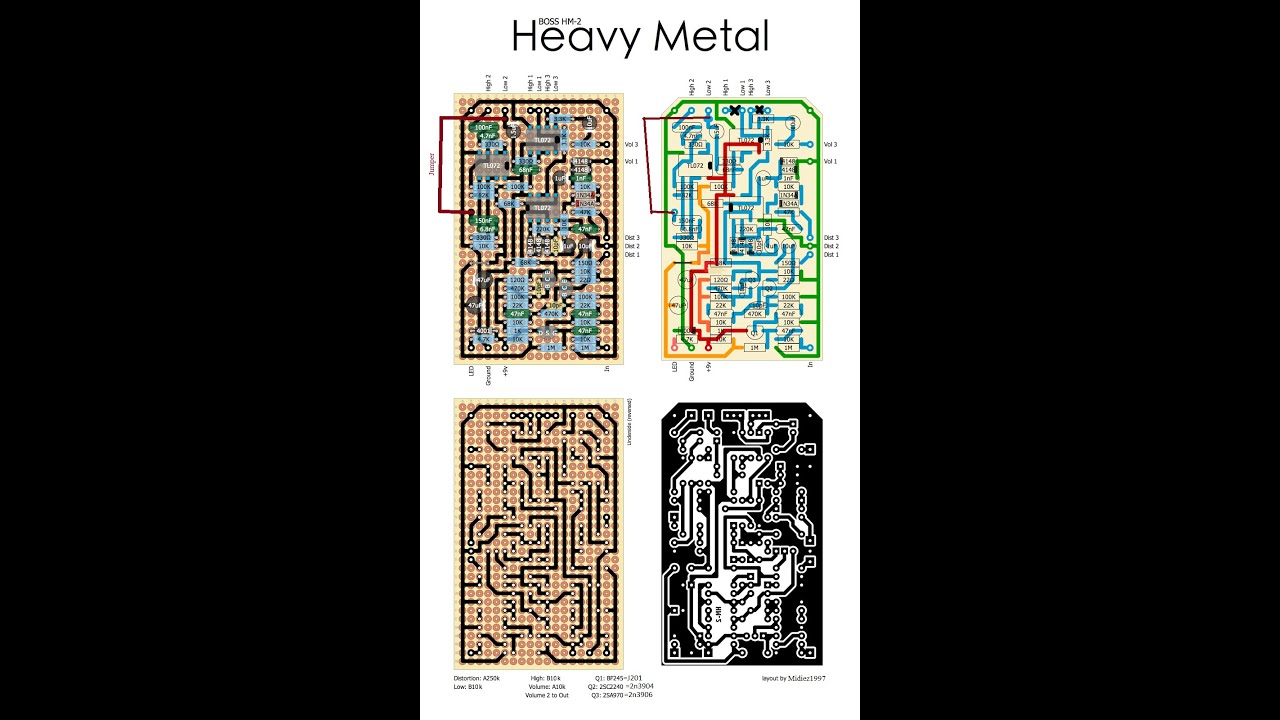 BOSS HM 2 DIY sound - YouTube