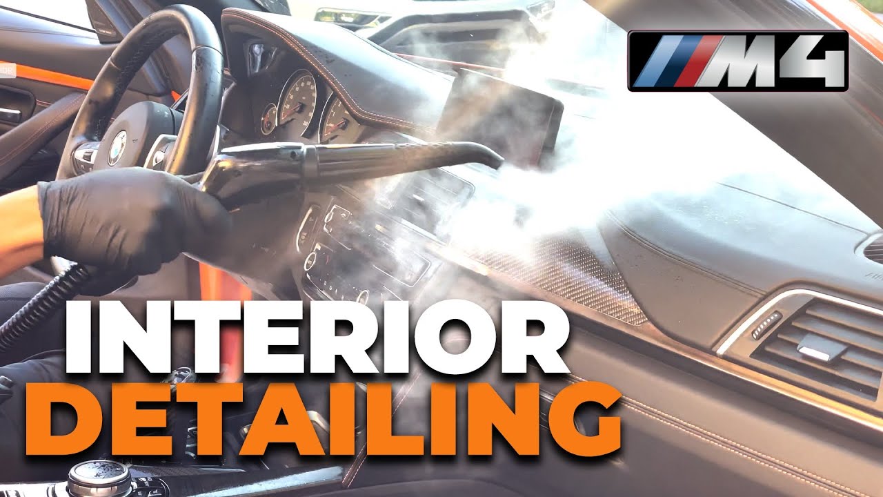 DEEP Cleaning the Interior of a BMW M4 - Auto Detailing - YouTube
