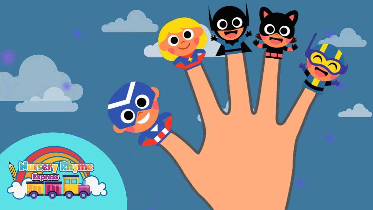 🎵 SUPER HERO FINGER FAMILY 🎵 FUN Kids Nursery Rhyme 🎵 Children Songs # ...