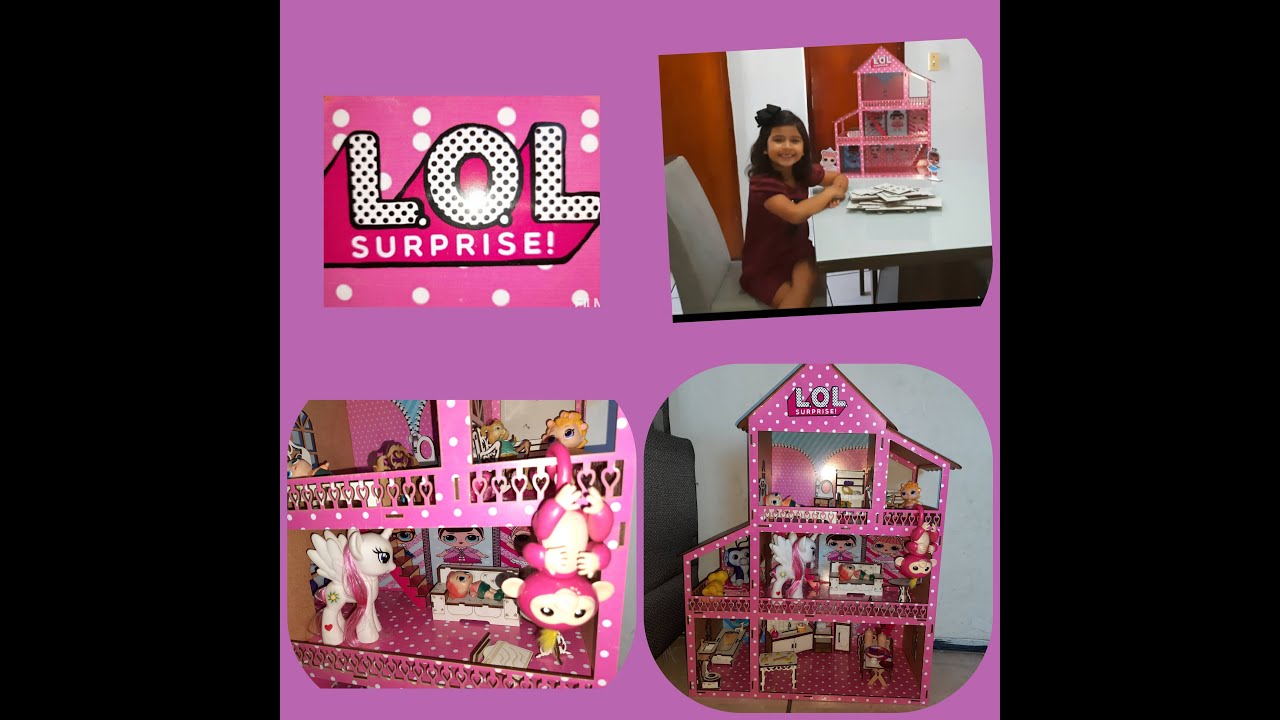 Montando minha casinha da Lol Surprise. Ficou linda!!! - YouTube