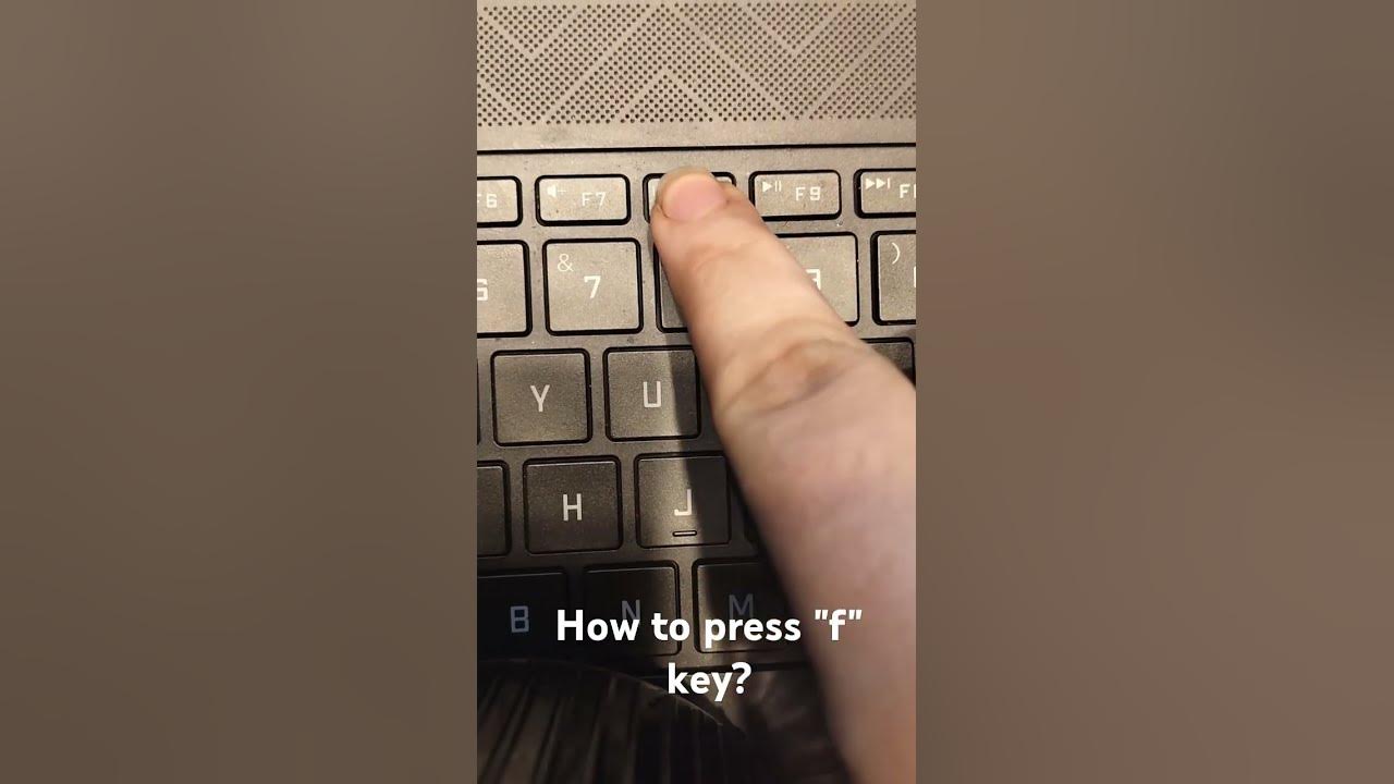How to press "f8" key? - YouTube