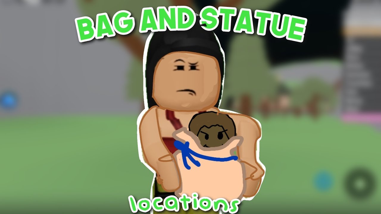BAG and STATUE locations in camp TOTAL ROBLOX DRAMA - YouTube