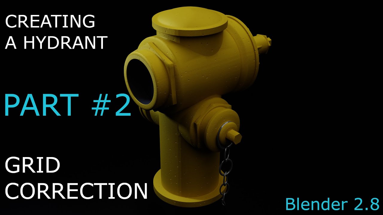 CREATING A CITY STREET SCENE | Part #2 | CREATING A HYDRANT | GRID ...