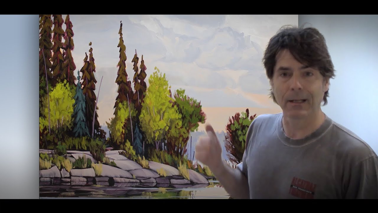 How to Paint the Canadian Shield - Painting Tutorial - YouTube