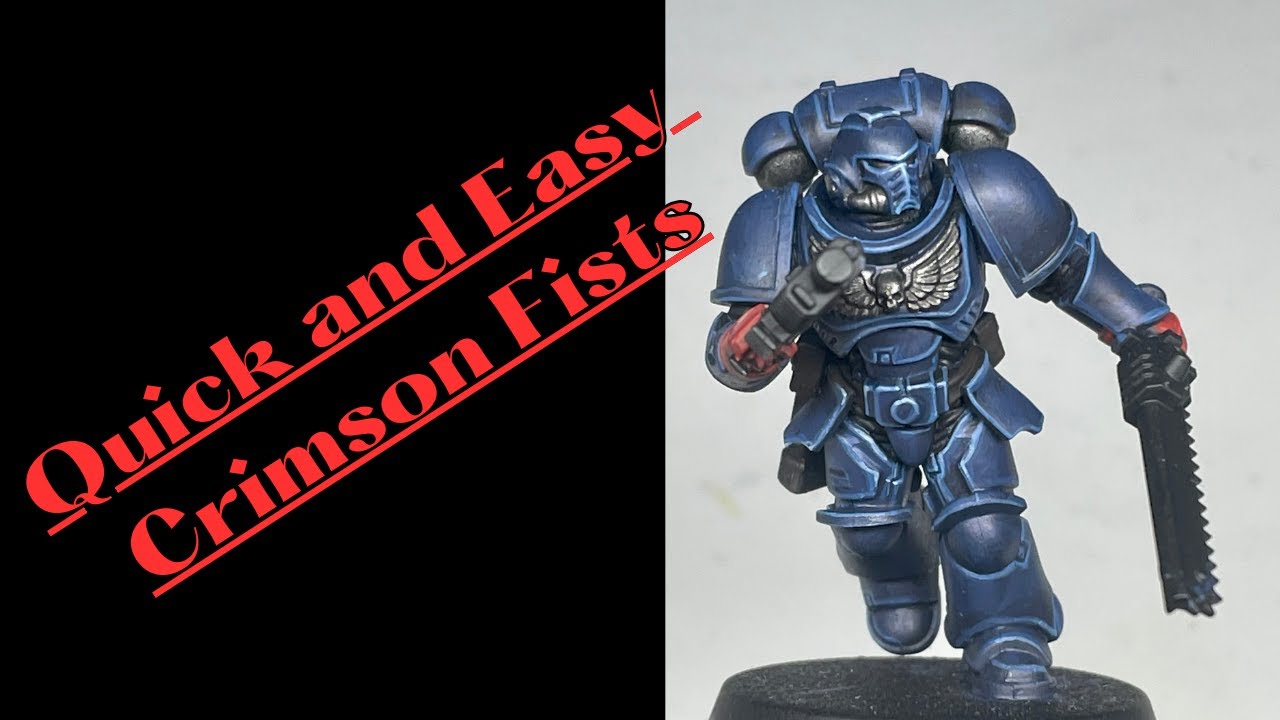Quick and Easy Crimson Fists | Warhammer 40k | Eavy Metal Style - YouTube