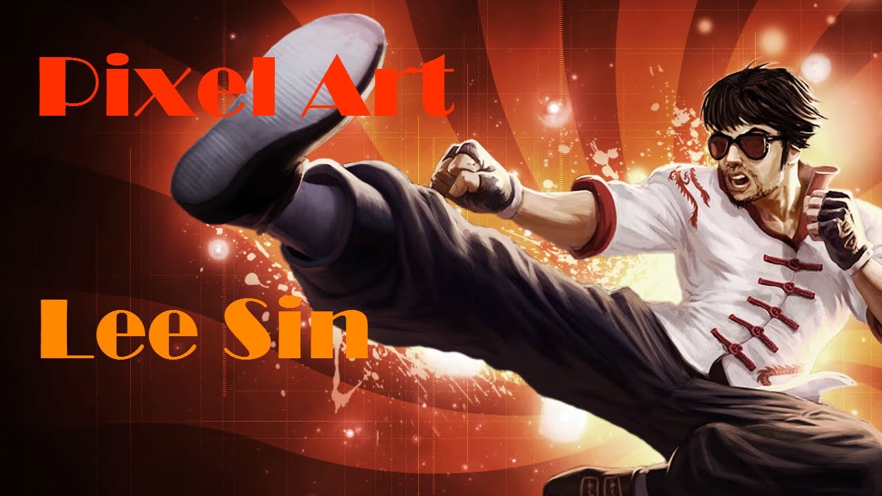 Minecraft - Pixel Art Lee Sin (Time Lapse) - YouTube