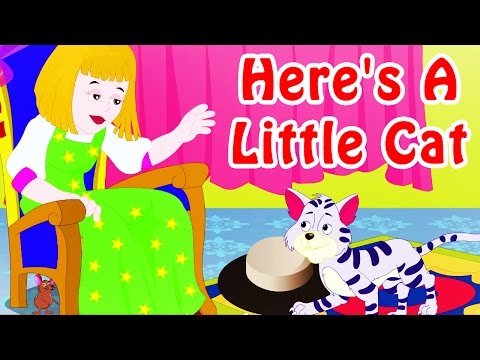 Here's A Little Cat | Animated Rhymes in English