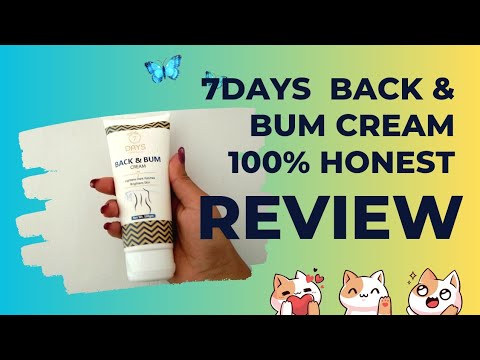 Back and bum cream || best cream ever for back area whiteing || 7days ...