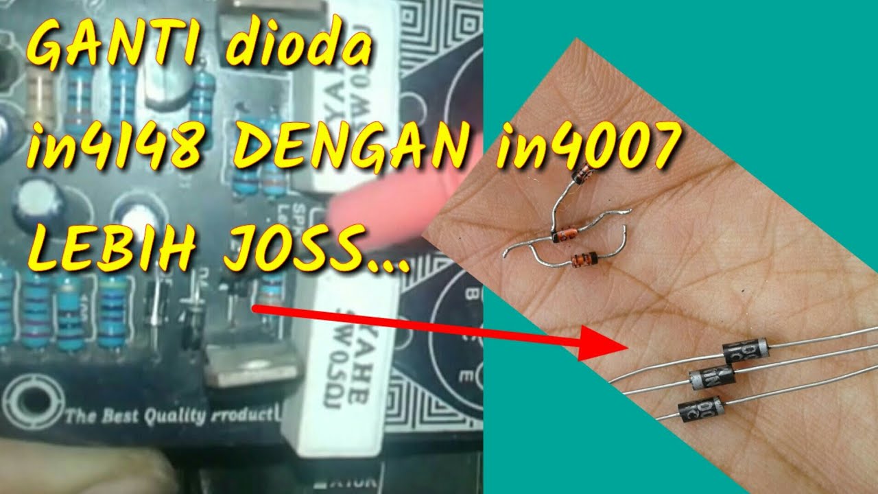 Modif power amplifier 150 watt Mengganti dioda bias - YouTube