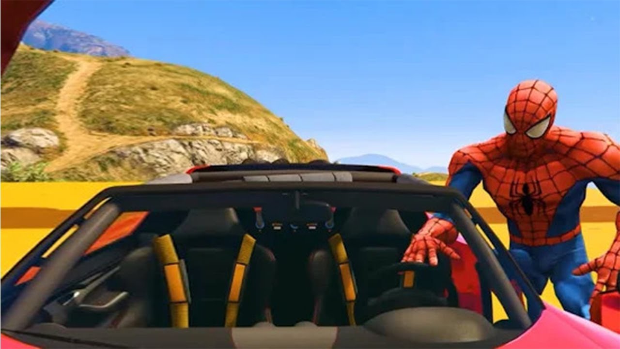 Superhero Car Racing Stunts Limits । Impossible Car Stunt & Driving ...