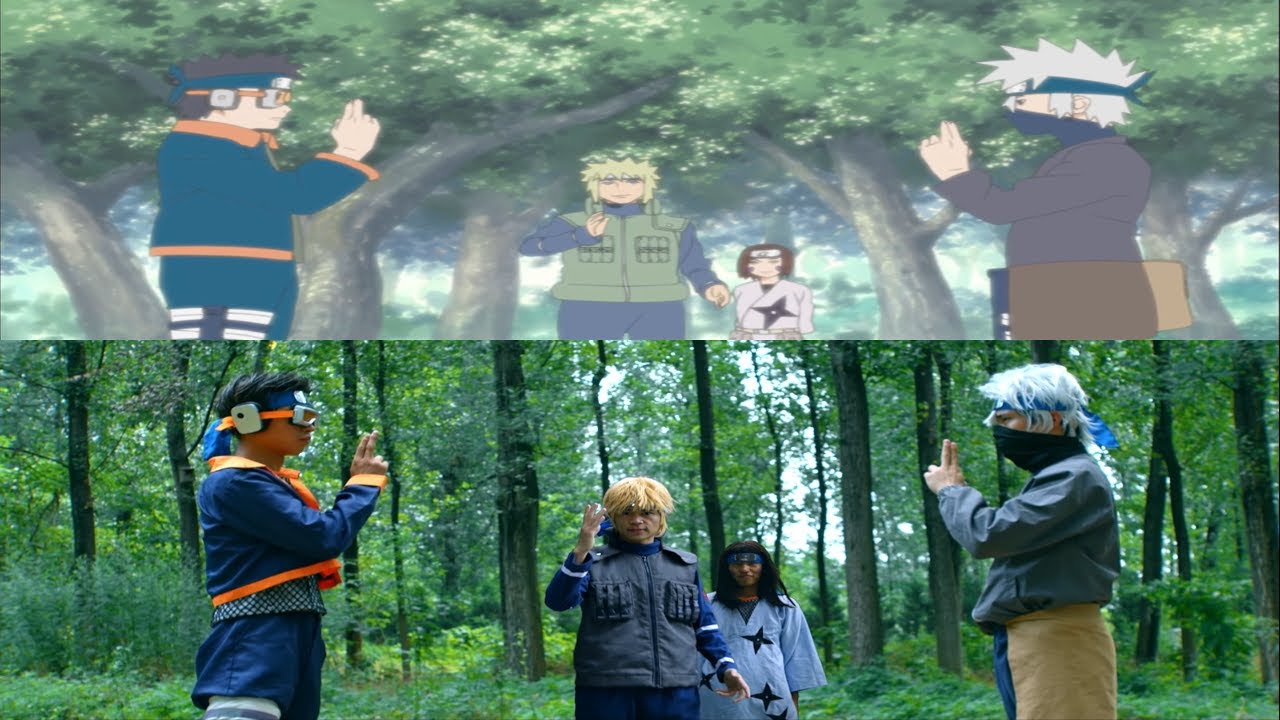 Kakashi vs Obito Anime vs Live Action By 翻拍小分队 Remake Squad ...
