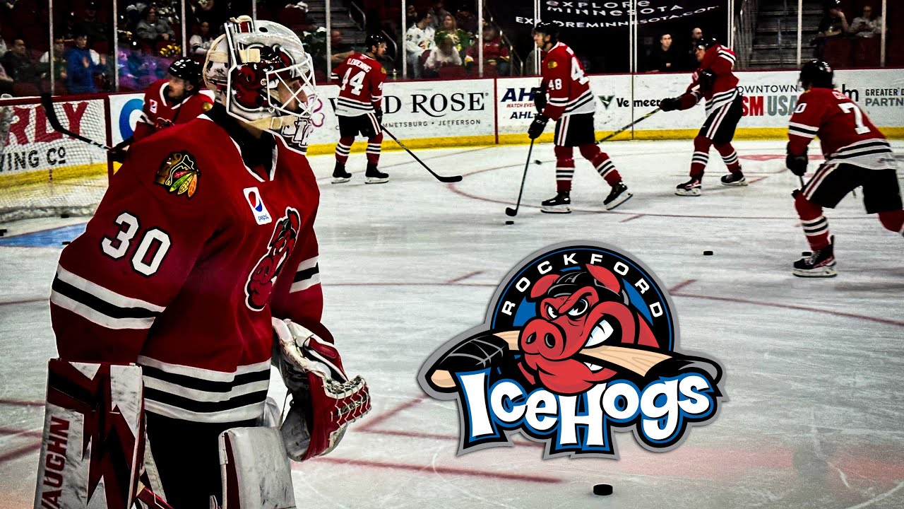 Rockford Ice Hogs Warmup (1/7/23) - YouTube