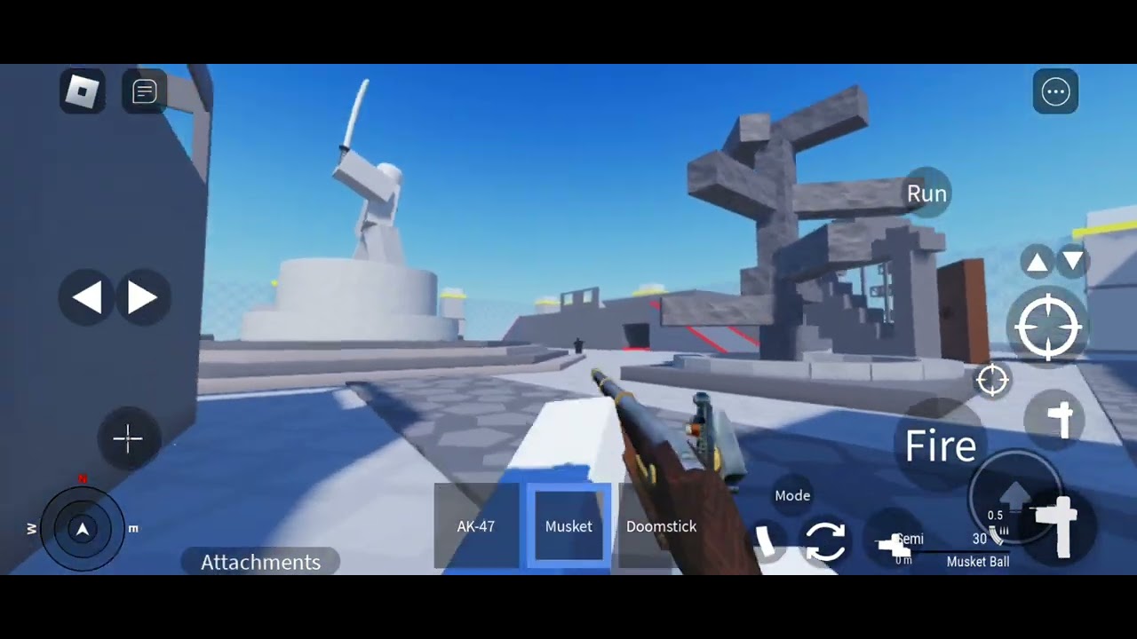 Roblox studio Gun system + Map + movement showcase | Devlog #1 - YouTube