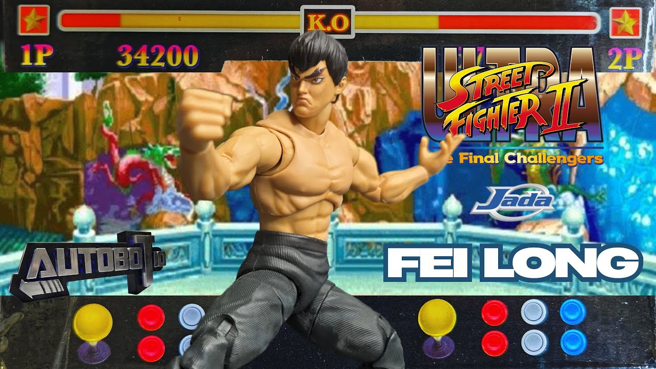 Fei Long Jada Toys Ulltra Street Fighter 2 #actionfigures - YouTube