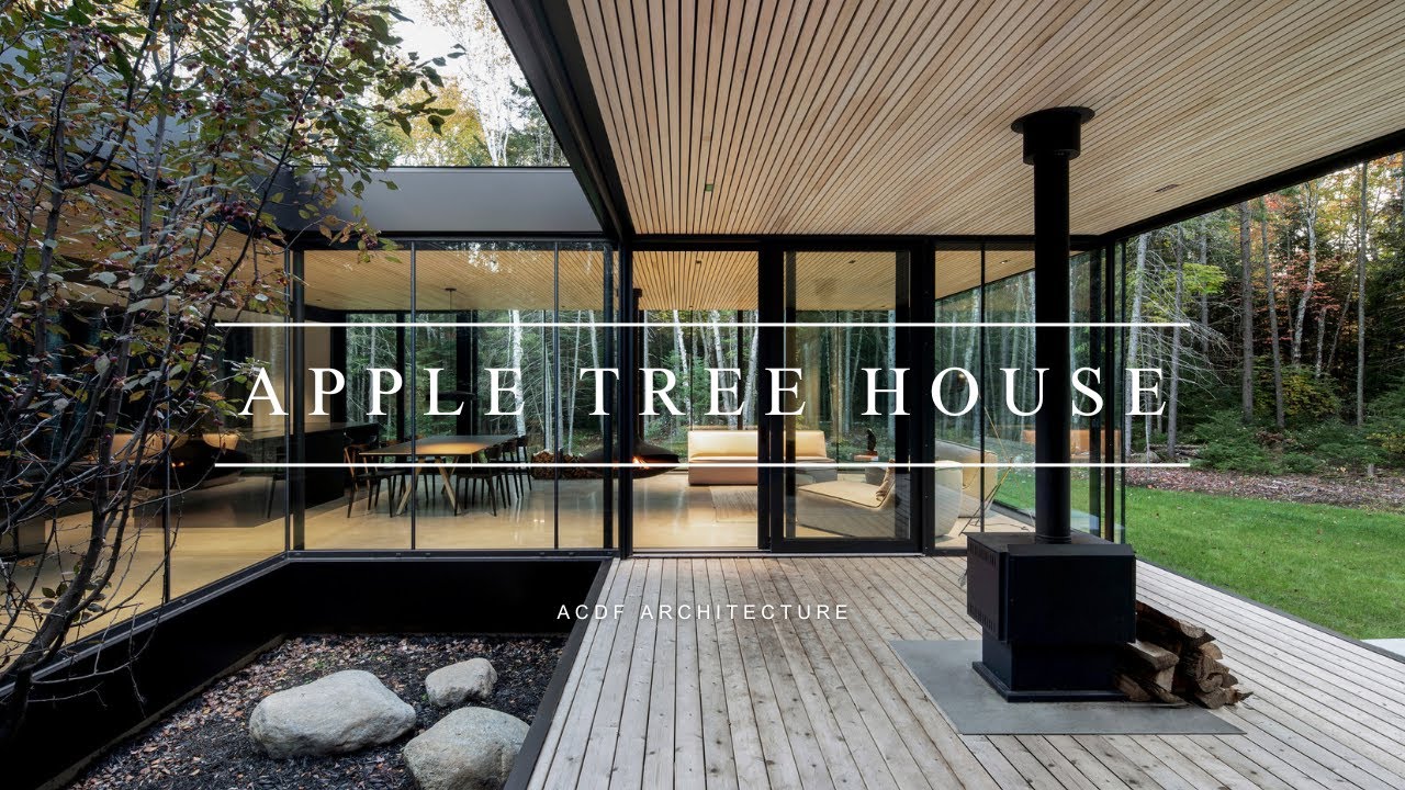 Glass Wrapped House Design Around Apple Tree Courtyard With Views Of ...