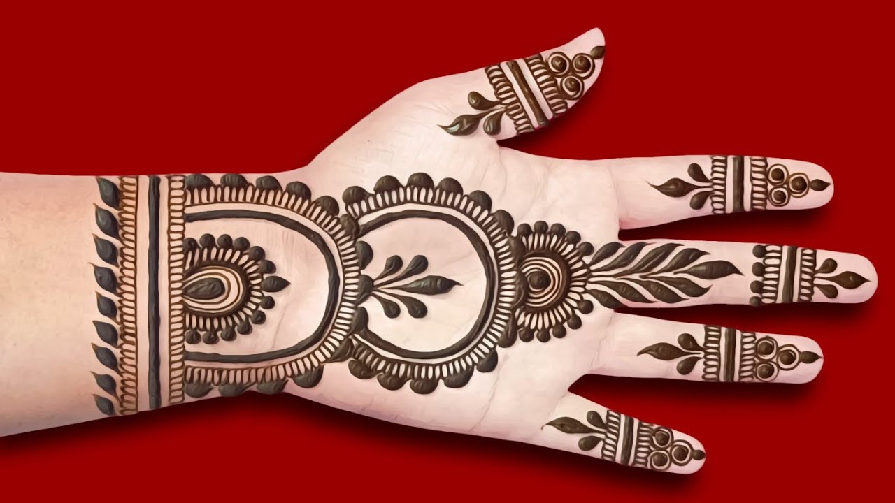 Very Easy Mehndi Design | Stylish Front side mehndi design | Mehandi ...