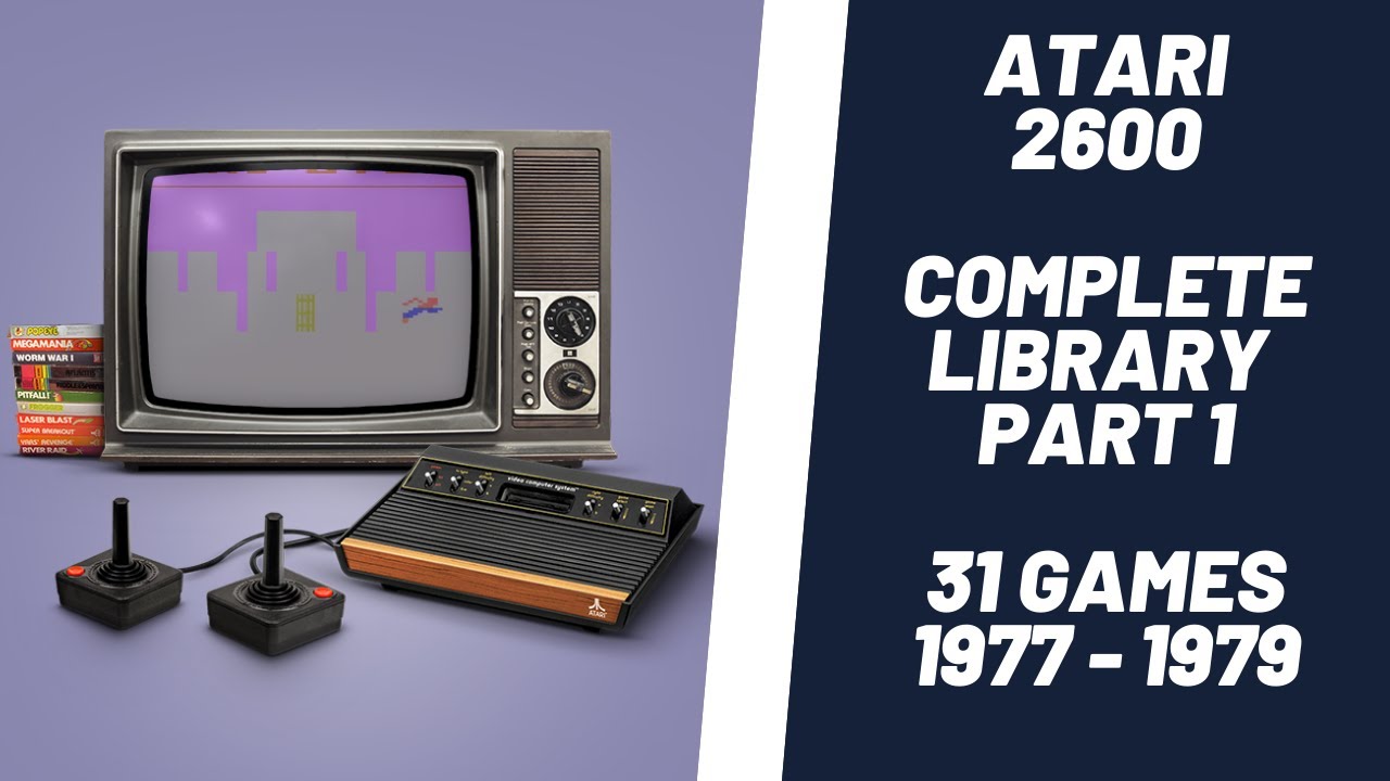 Atari 2600 Complete Library Part 1 - 31 Games From 1977 To 1979 - YouTube