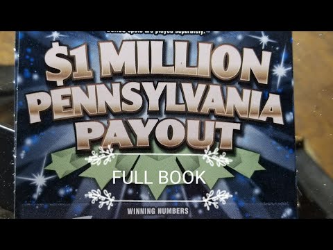 $600 FULL BOOK Winners revealed. $1 Million Pennsylvania Payout.  PA LOTTERY SCRATCH TICKETS.