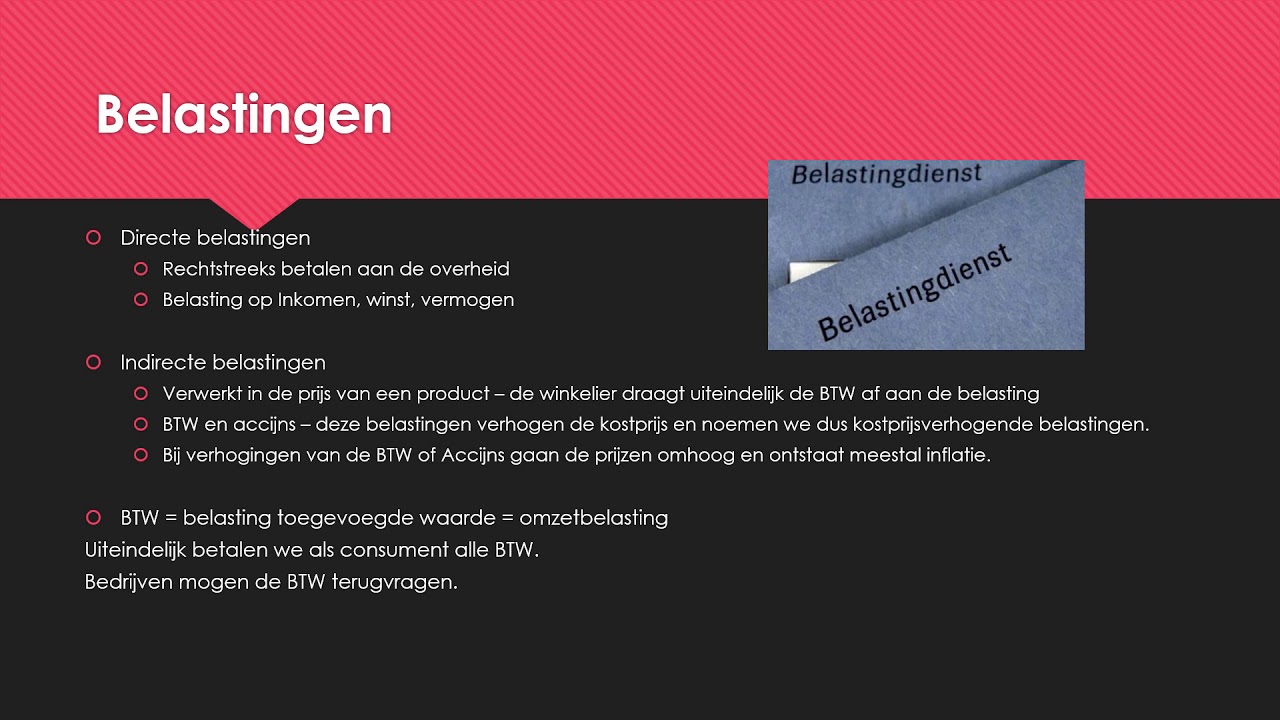 Inkomsten en uitgaven van de overheid - YouTube