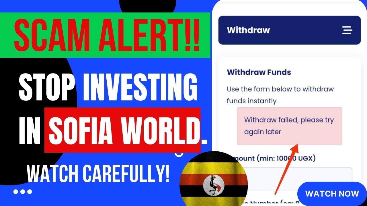 SOFIA WORLD is already scamming Investors ! Stop investing in Sofia World. - YouTube
