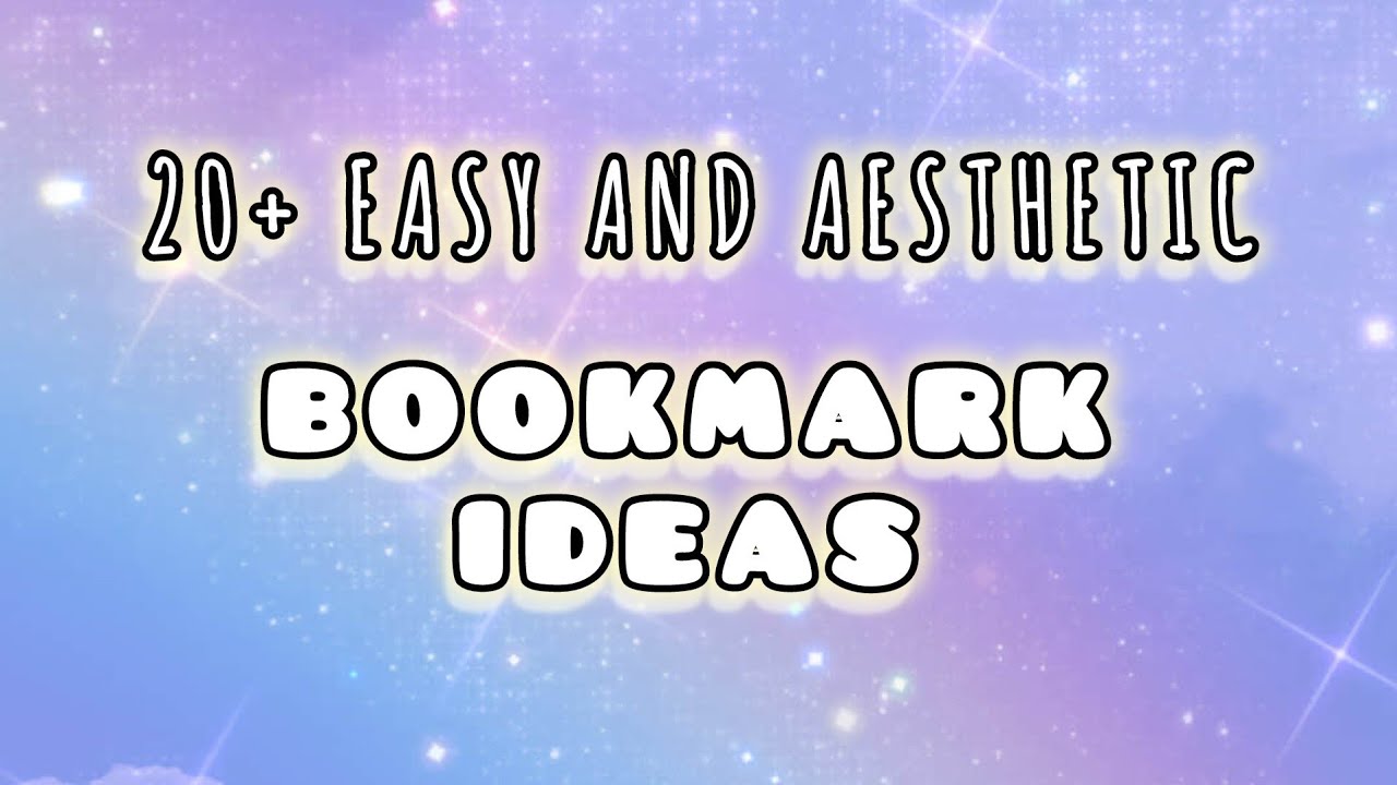 20+ EASY and AESTHETIC Bookmark ideas🤍| Handmade Bookmarks🎀 - YouTube