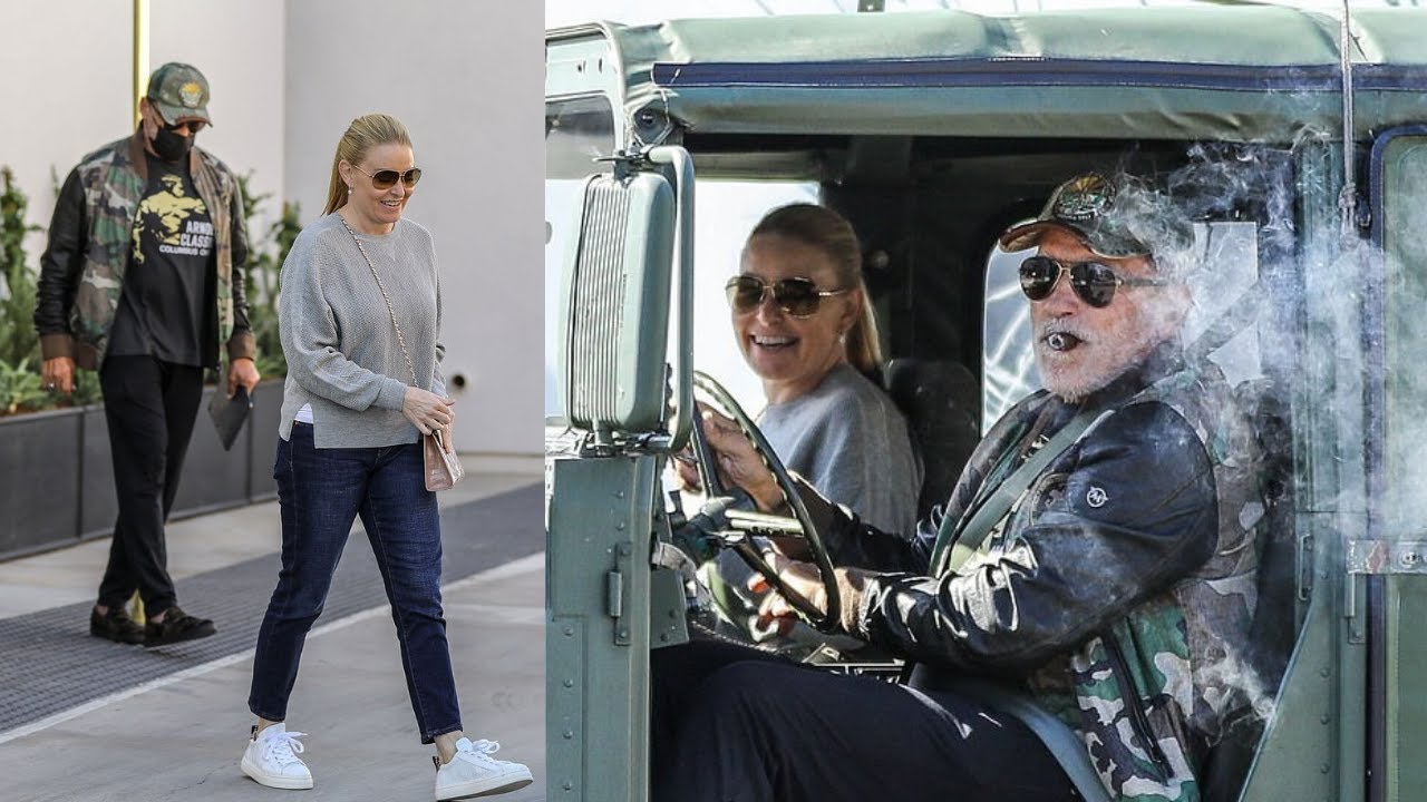 Arnold Schwarzenegger Shows Off His Military Hummer H1 Humvee While ...