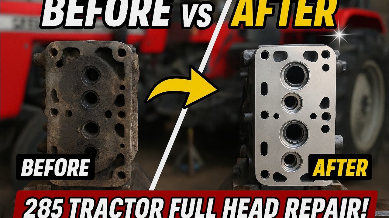 How to Overhaul a 285 Tractor Engine Head | Step-by-Step Repair Guide ...