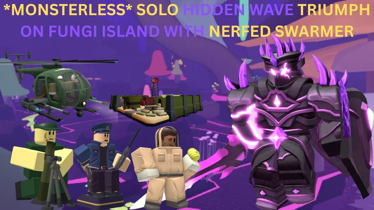 [MONSTERLESS] SOLO HIDDEN WAVE TRIUMPH ON FUNGI ISLAND WITH NERFED ...