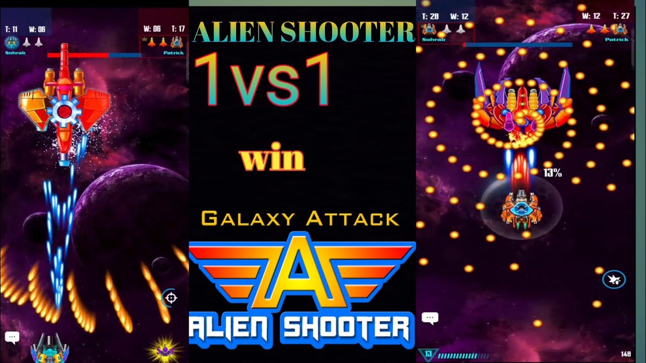 1vs1 PvP mode win 21 wave good game sport me guys please galaxy attack ...