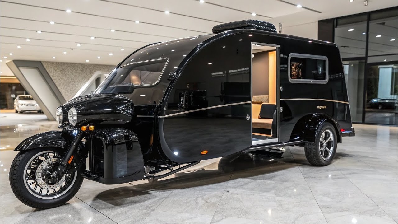 This FUTURISTIC 3-Wheel Camper Trike Just Changed Luxury Travel Forever ...