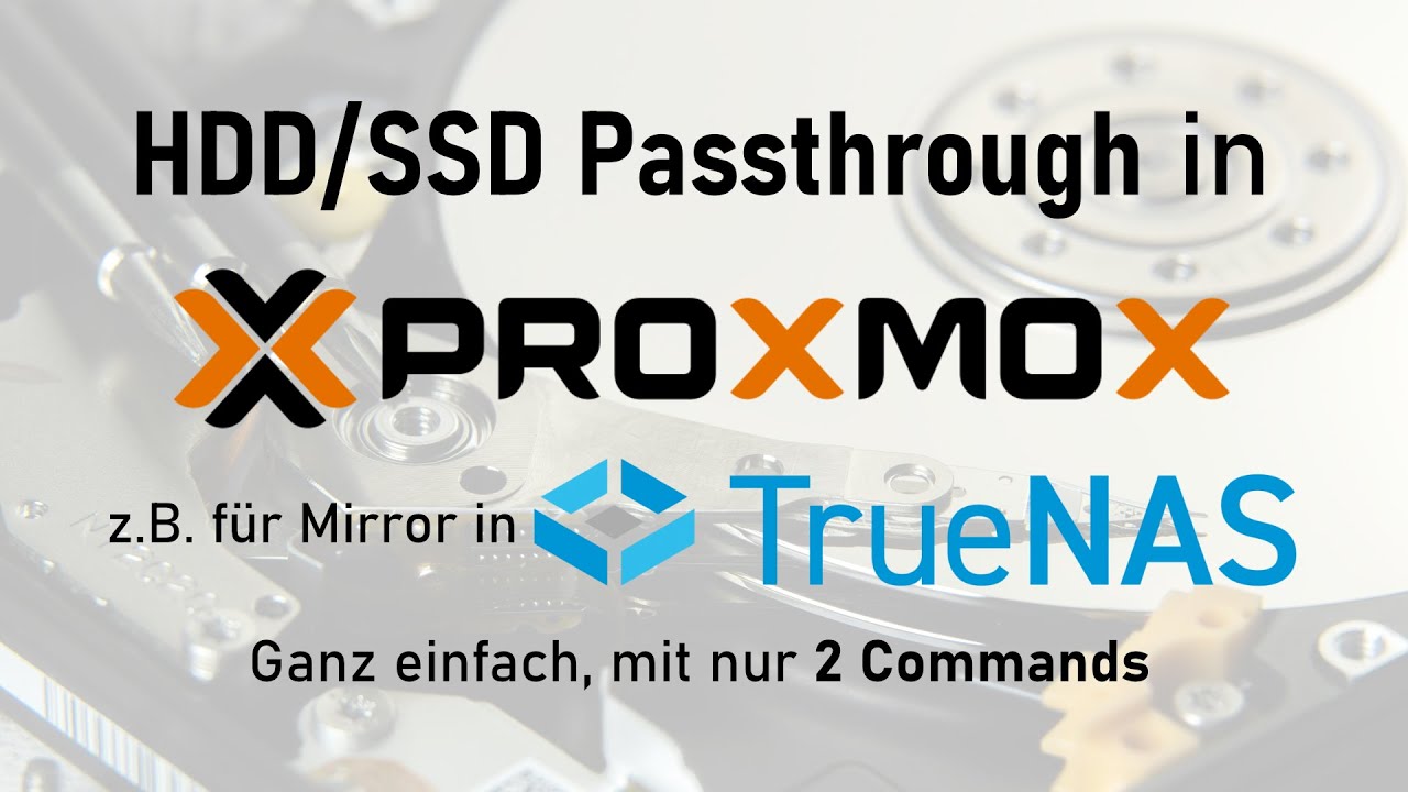 Proxmox HDD Passthrough Guide – Festplatten für TrueNAS direkt ...
